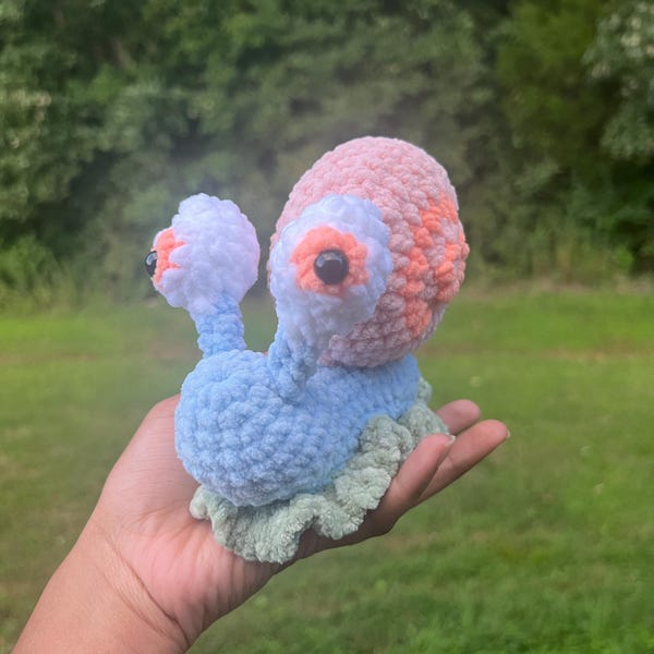 Crochet Pattern: Sea Snail, PDF, Amigurumi (english and French Version ...