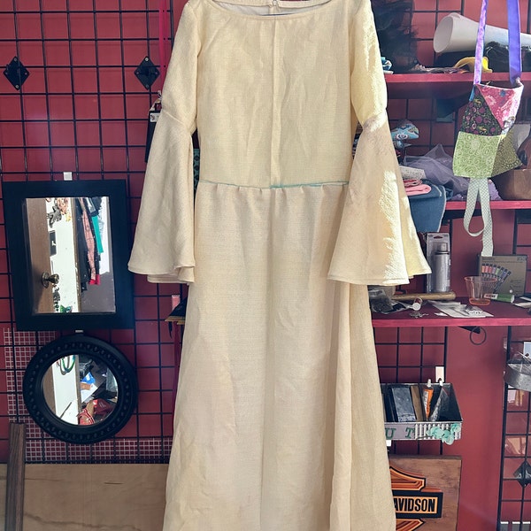 Medieval Dress Sewing Pattern, Long Sleeve Maxi Dress, Celtic Dress ...