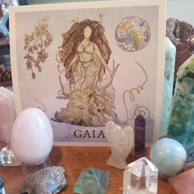 Gaia Icon Goddess & Deity Watercolor Illustration - Etsy