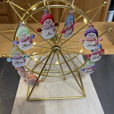 Personalized Snowman Ferris Wheel,custom Name Night Light,christmas ...
