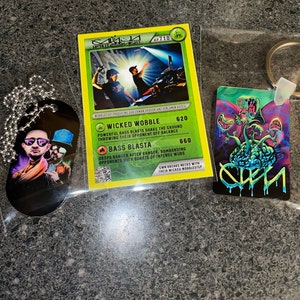 Subtronics Cyclops Army Double Sided Necklace Dogtag Chain Dubstep Rave ...