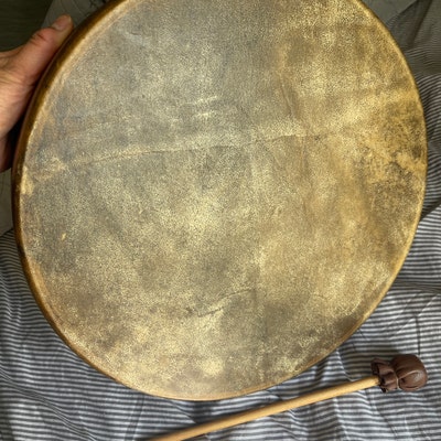 12 Deer Hide Hand Drum Native American Made William - Etsy