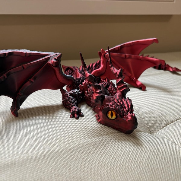 Articulated Winged Dragon – Stunning 3D Printed Flying Dragon Toy With ...