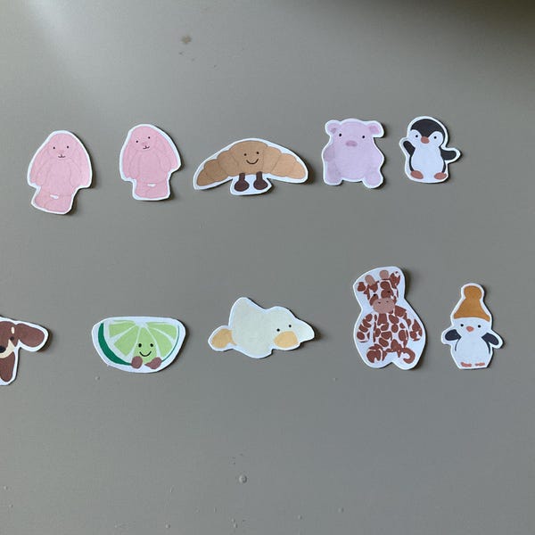 Jellycat Inspired Hand-drawn Stickers - Etsy UK