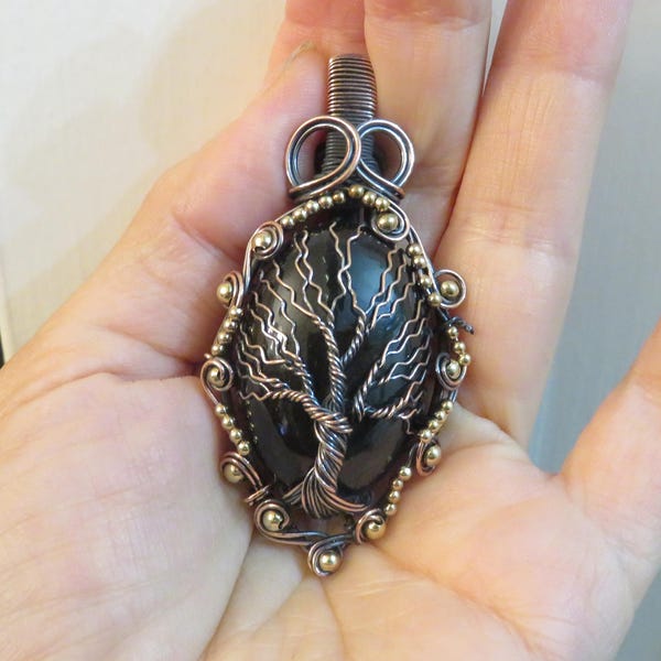 Copper Wire Wrapped Cuff Men Bracelet Wire Wrap Bangle Unisex Bracelet ...