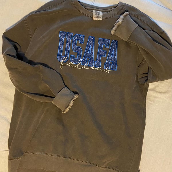 Custom State Quilted Embroidery Sweatshirt || Quilted Sweatshirt ...