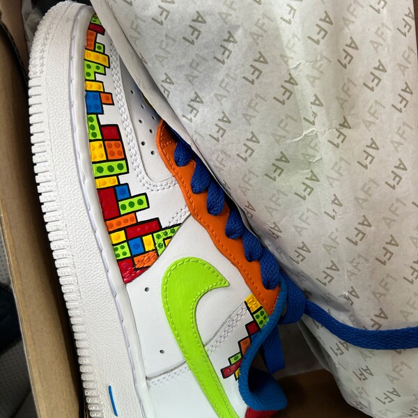 Neon Drip Custom Air Force 1’s - Etsy