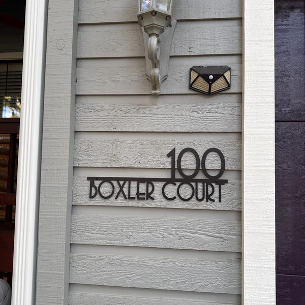 Metal Mid Century Modern House Numbers Individual House Numbers retro ...