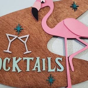 Martini Time Geometric Mid-century Boomerang Martini Sign Add a Pop of ...