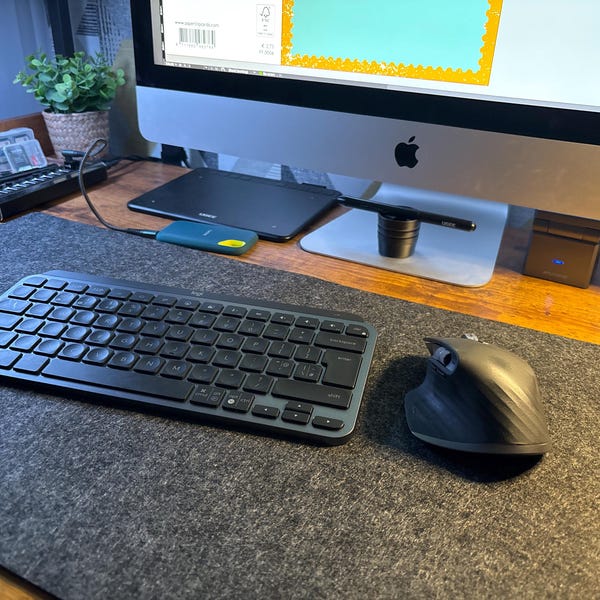 Felt Desk Pad, Custom Felt Desk Mat, Office Desk Accessories, Large ...