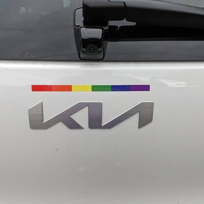 LGBT Gay Pride Rainbow Flag Car Vinyl Decal or Magnet Outdoor Window ...