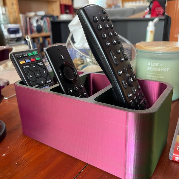 Minimalist Remote Control Holder | Caddy for Organizing TV Remotes and ...