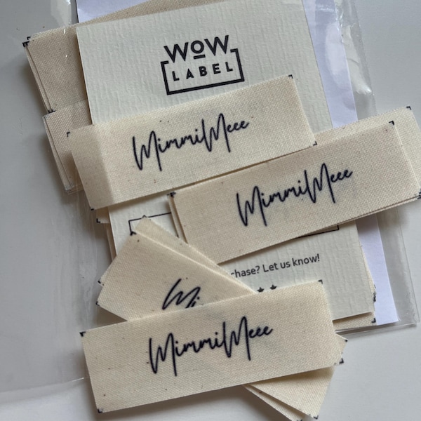 Brand Labels for Handmade Items Clothing Tags Soft Cotton Labels Custom ...