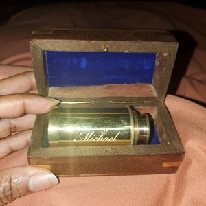 Personalized TELESCOPE & BOX Telescopes Custom Engraved Groomsmen Gifts ...