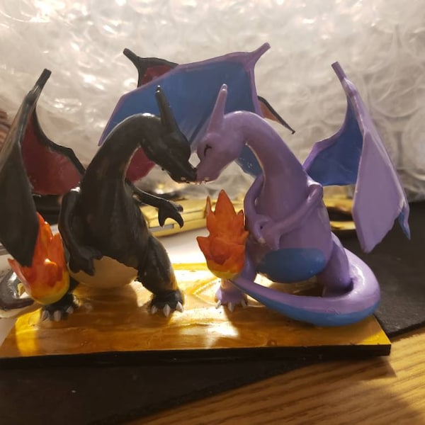 Hand Holding Charizard Couple 3D Printed Figure - Etsy
