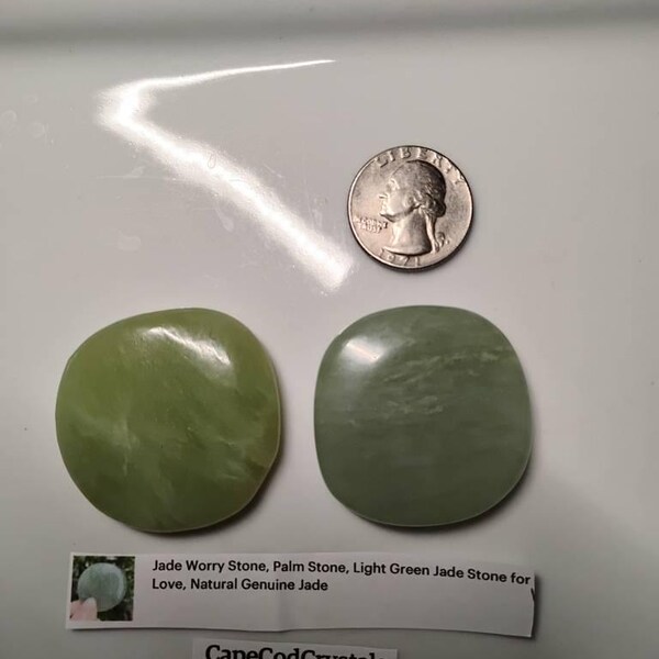 Jade, Tumbled Jade Stone, Tumbled Stones, Green Jade, Round, Polished ...