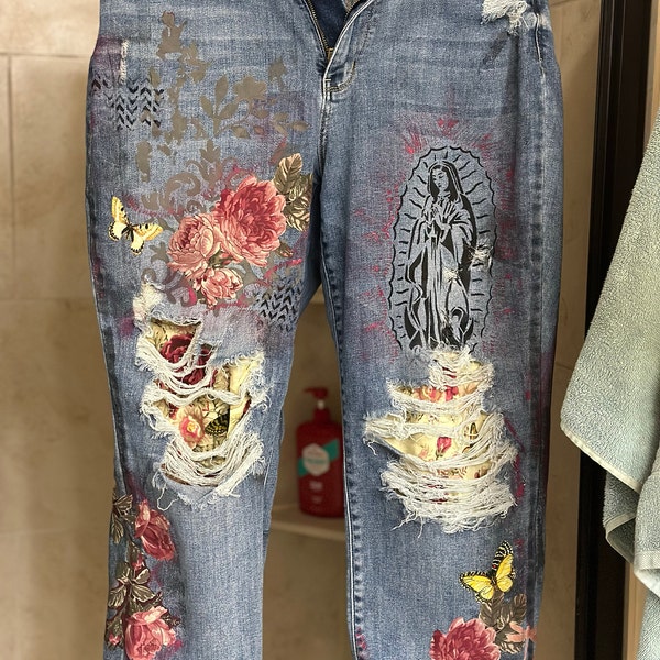 NEW Cowboy Boots Route 66 Fabric Appliques Iron Ons No Sew Western ...