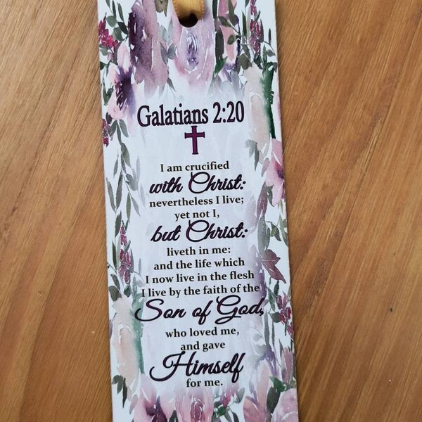 Books of the Bible Bookmark, Red, Yellow and Green Floral, Version One ...