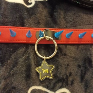 Punk Choker With Long Spikes/vegan Leather Punk Necklace/spiked Choker ...