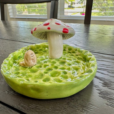 Waffle / Handcrafted Trinket Tray / Ceramic Drop Dish / Hand Shaped ...