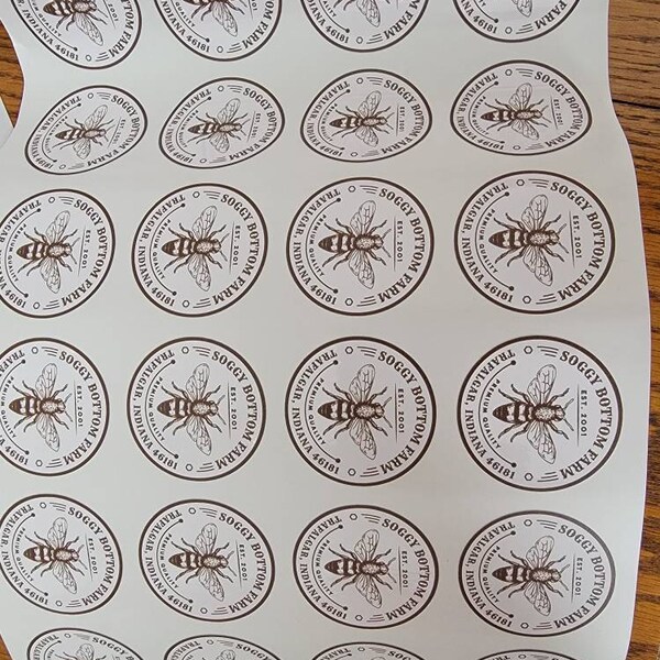 Personalized Honey Stickers, Custom Honey Product Stickers, Business ...
