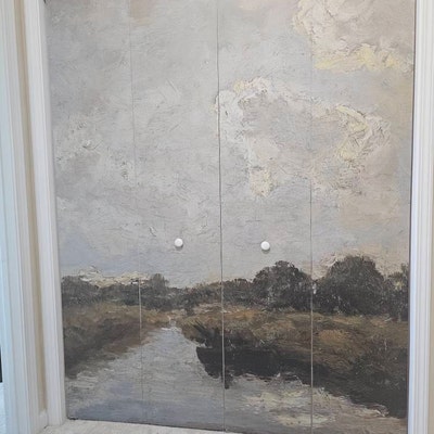 English Country Side Wallpaper Mural, Large Wall Decor With a Vintage ...