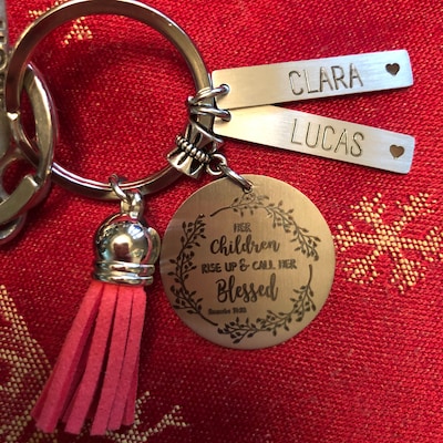 Proverbs 31 Gift Keychain Key Chain Wife Gift Mom Gift Mother Gift ...