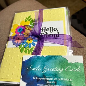 Handmade DIY Card Kit, DIY Card Kit, Custom Card Kit, Birthday Card Kit ...