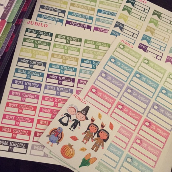 Planner Stickers Work Schedule Stickers - Etsy