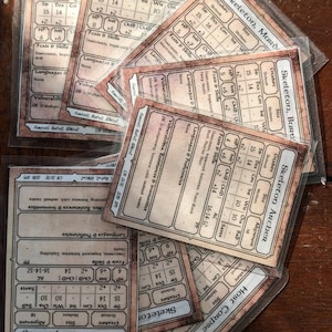 Dnd Spell Book Pages Sheets PDF Fillable for Every Class Customizable ...