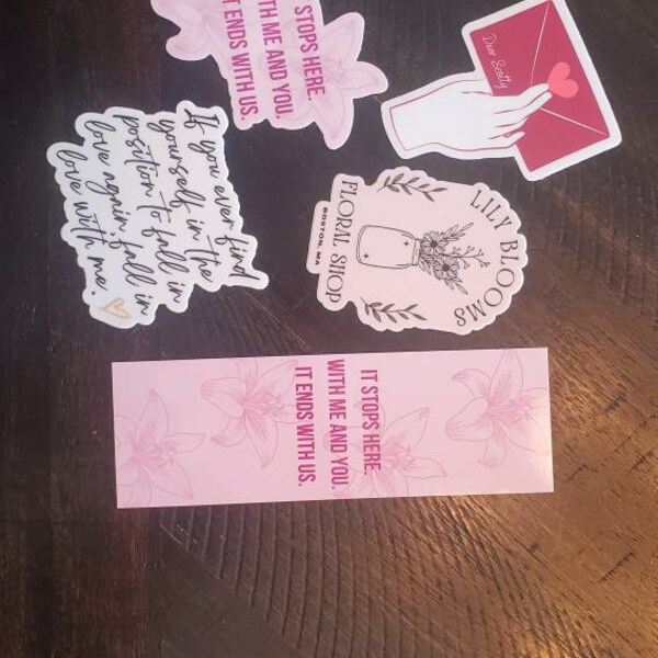 It Ends With Us Bookmark, It Stops Here With Me and You It Ends With Us ...