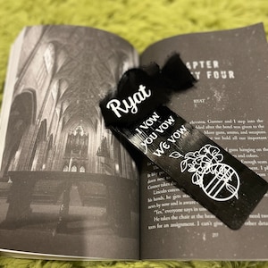 The Ritual Series Merch Black Acrylic Bookmark Book Quote Personalized ...
