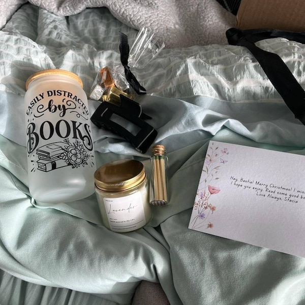 Book Lover Gift Box Birthday Gift for Bookish Friend Mug Custom ...