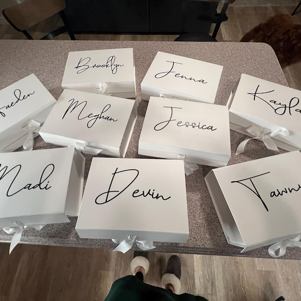 Custom Bridesmaid Proposal Gift Box,name Bridesmaid Gift,will You Be My ...