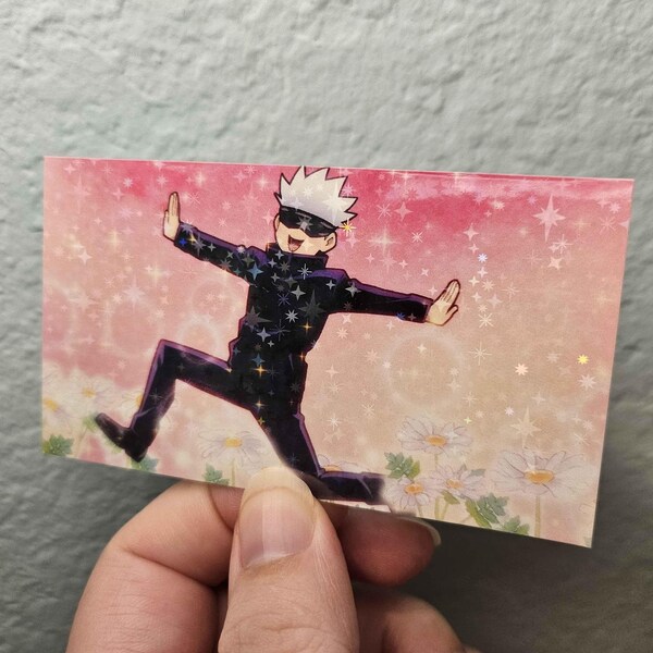 Gojo Funny Stickers HOLOGRAPHIC Set - Anime Meme, JJK, Sorcerer, Satoru ...