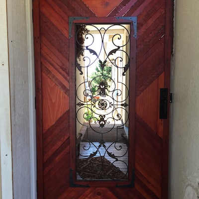 4 Decorative Flat Corner Plates, 6 Door Braces, Metal Bracket Décor ...