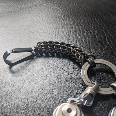 Titanium Flexible Minimalist Keychain, Solid Titanium Carabiner, Key ...