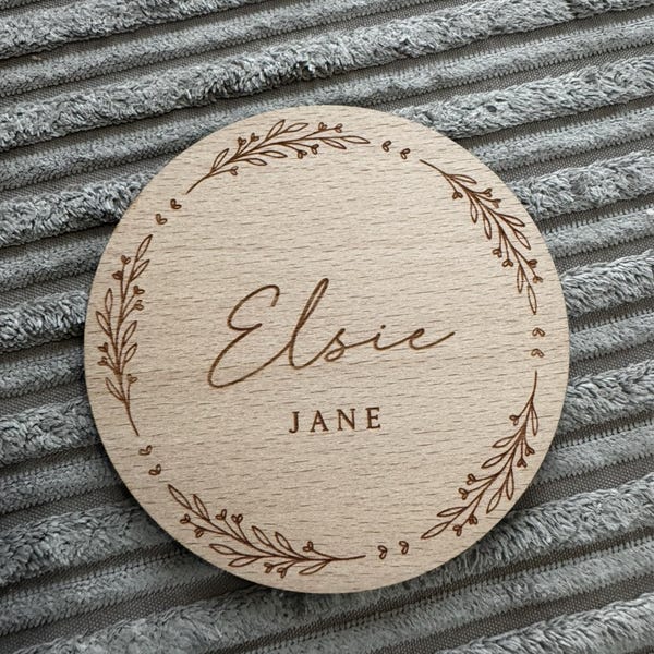 Baby Milestone Disc Set | Hello World Milestone Cards | Newborn Gift ...