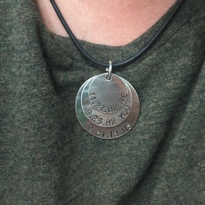 Men's Necklace Boyfriend Necklace Husband Necklace - Etsy