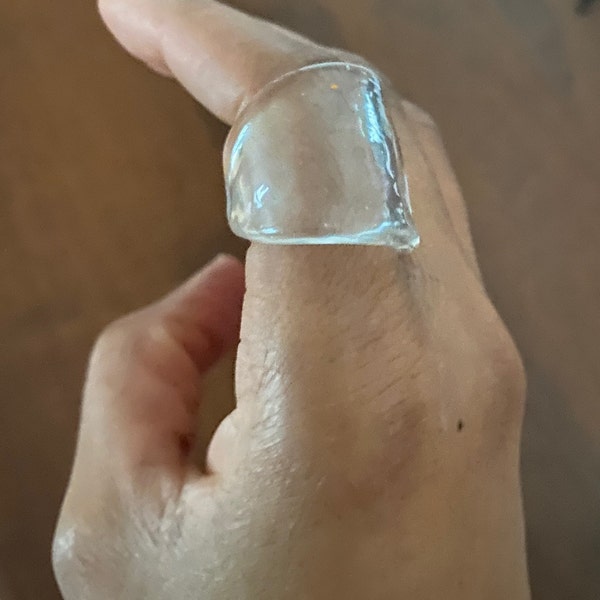 Murano Glass Ring-glass Rings- Lampwork Ring-small FLAT Ring-venetian ...