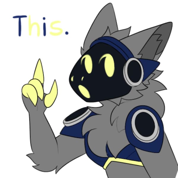 Digital Protogen Furry Emote/sticker Bases (pack 1) - Etsy