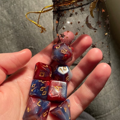 Jellyfish Dnd Dice Set D20 TTRPG Polyhedral Dice Jellyfish in Every Die ...
