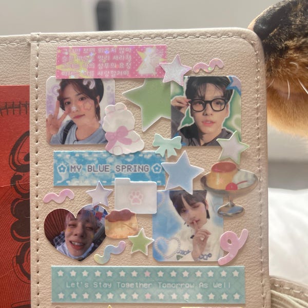 Txt Holo Deco Sticker Sheet 17 Pcs | Aesthetic Cute Kpop Stickers ...