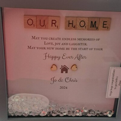 Personalised New Home First Home Gift. New Home Frame. First Home Frame ...
