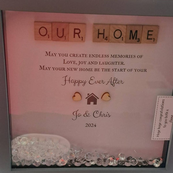 Personalised New Home First Home Gift. New Home Frame. First Home Frame ...