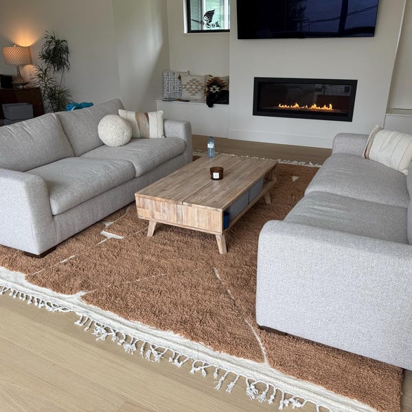 Moroccan Cobalt Blue Rug - Moroccan Solid Rug - Beni Ourain Rug ...