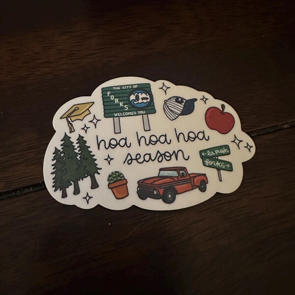 Hoa Hoa Hoa Hoa Season Icon Sticker | Bookish, Forks, Vampire, Lion ...