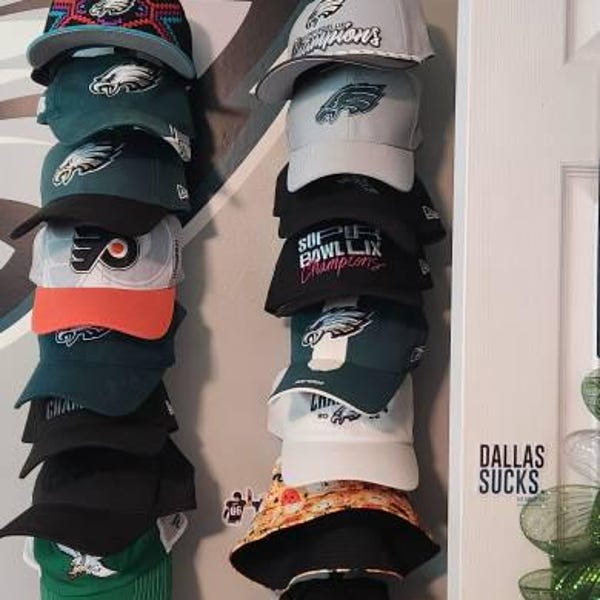 Cap Rack ,rack for 20 Caps, Custom Cap Rack , Cap Rack 3D, Personalize ...