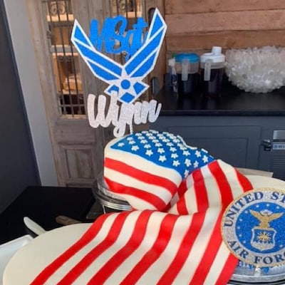 Custom Air Force Emblem Cake Topper. United States Air Force Custom ...