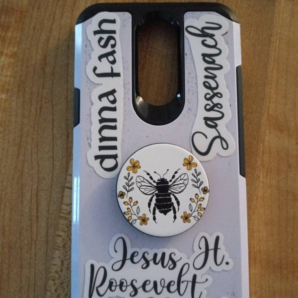 Sticker for Pop Socket Decal Bee Fits Pop Socket Sticker White Skin ...